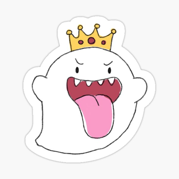 "king boo" Sticker for Sale by cindylatte | Redbubble
