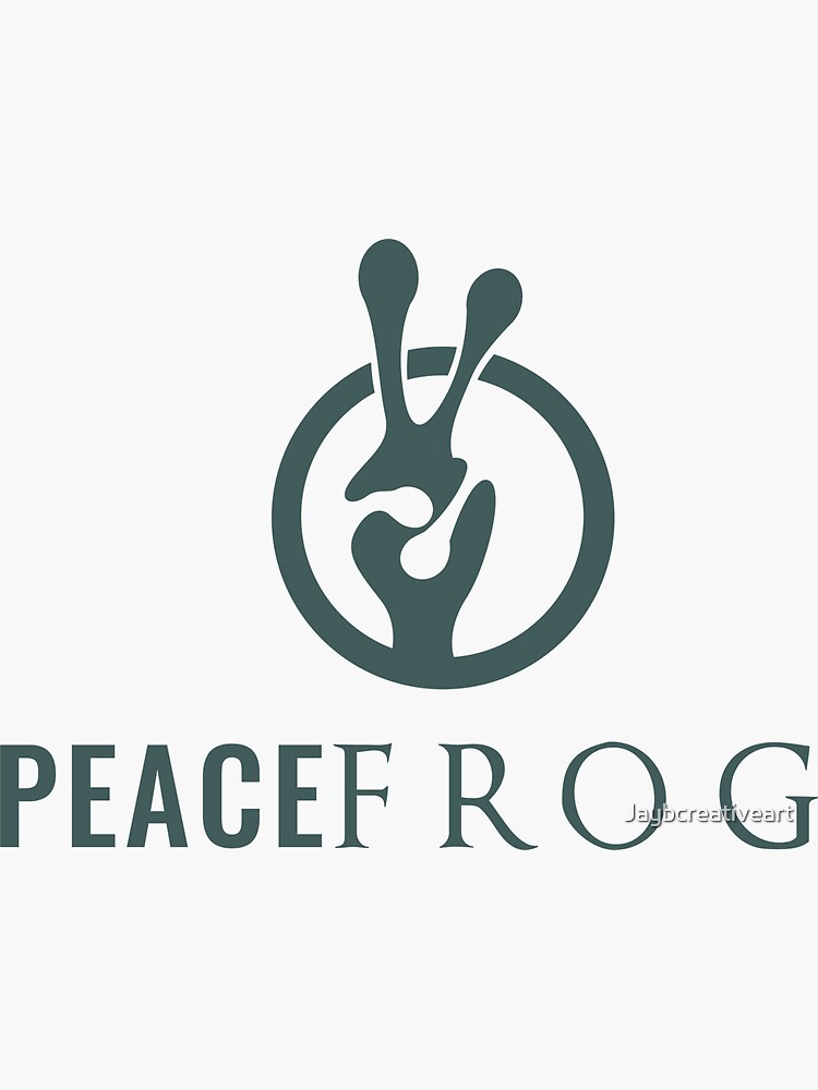 "Peace frog" Sticker for Sale by Jaybcreativeart | Redbubble