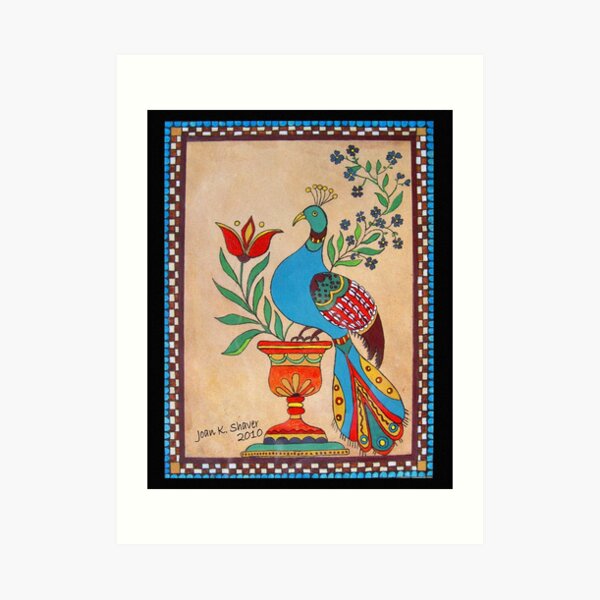 "Pennsylvania German Fraktur Art-The Distelfink" Art Print for Sale by ...