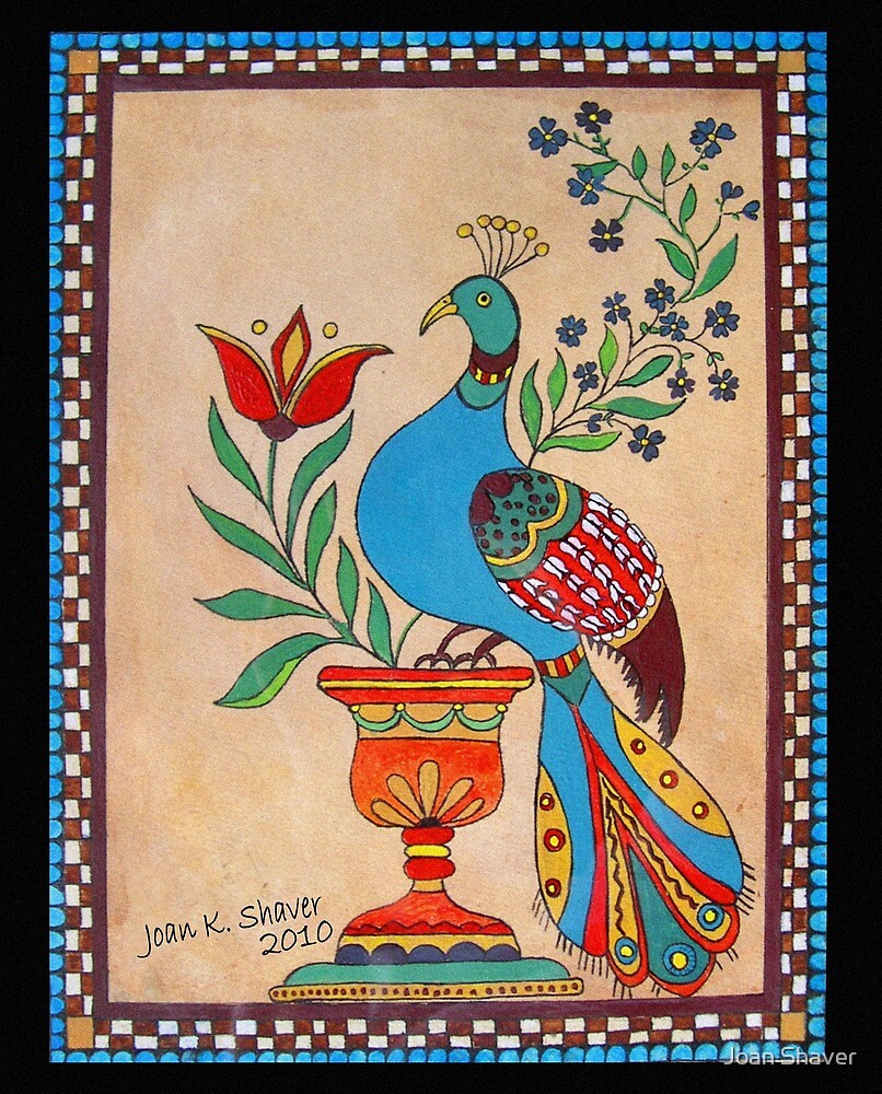 "Pennsylvania German Fraktur Art-The Distelfink" by Joan Shaver | Redbubble