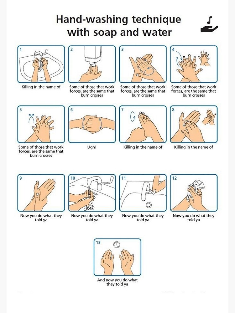 "Handwashing Meme" Spiral Notebook for Sale by perepadiam | Redbubble