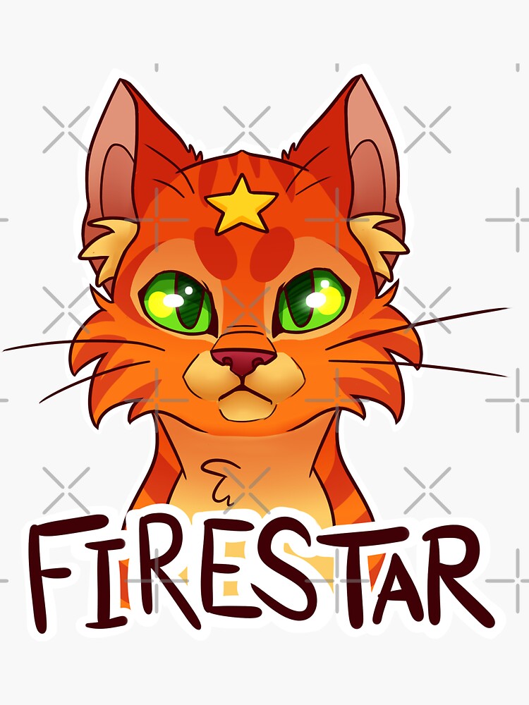 "Firestar Warriors Headshot" Sticker for Sale by alicialynne | Redbubble