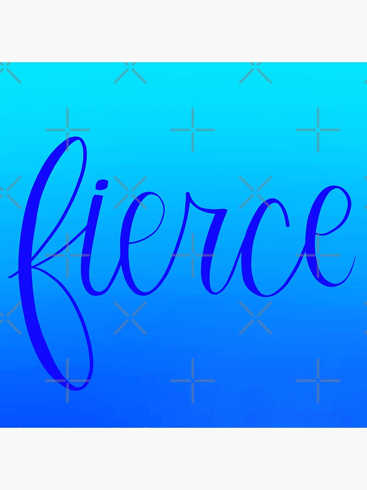 "Fierce" Sticker by Orchyd | Redbubble
