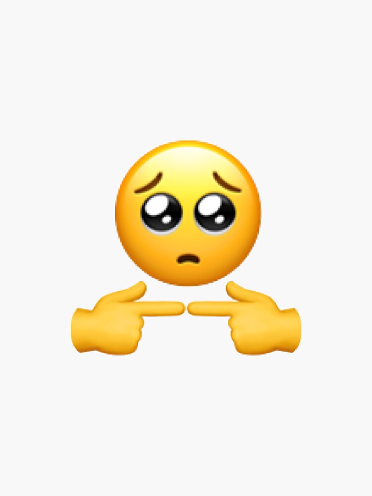 "Shy emoji " Sticker for Sale by bellabeauxpeep | Redbubble