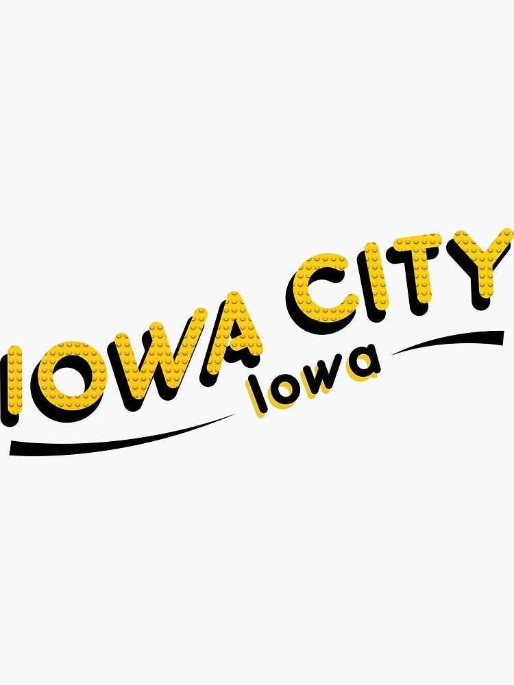 "Iowa City" Sticker for Sale by Bri Lantrip | Redbubble