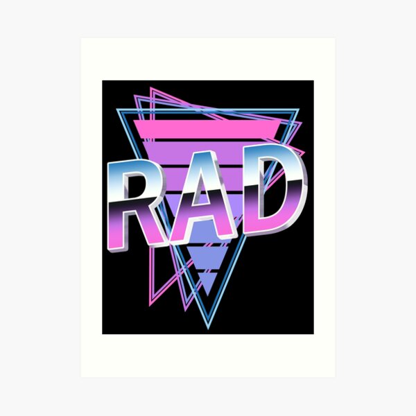 "Rad 80s Vaporwave Nostalgia Retro 80s" Art Print for Sale by gogo-jr ...