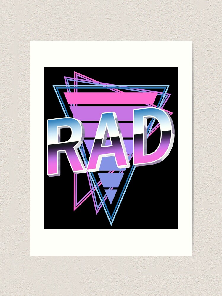 "Rad 80s Vaporwave Nostalgia Retro 80s" Art Print for Sale by gogo-jr ...