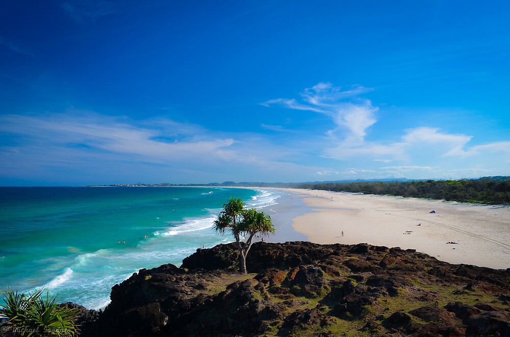 "Fingal Head Beach, NSW" by Michael Goodger | Redbubble