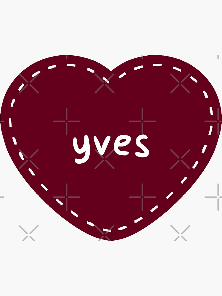 "HEART YVES" Sticker for Sale by kpopheroes | Redbubble