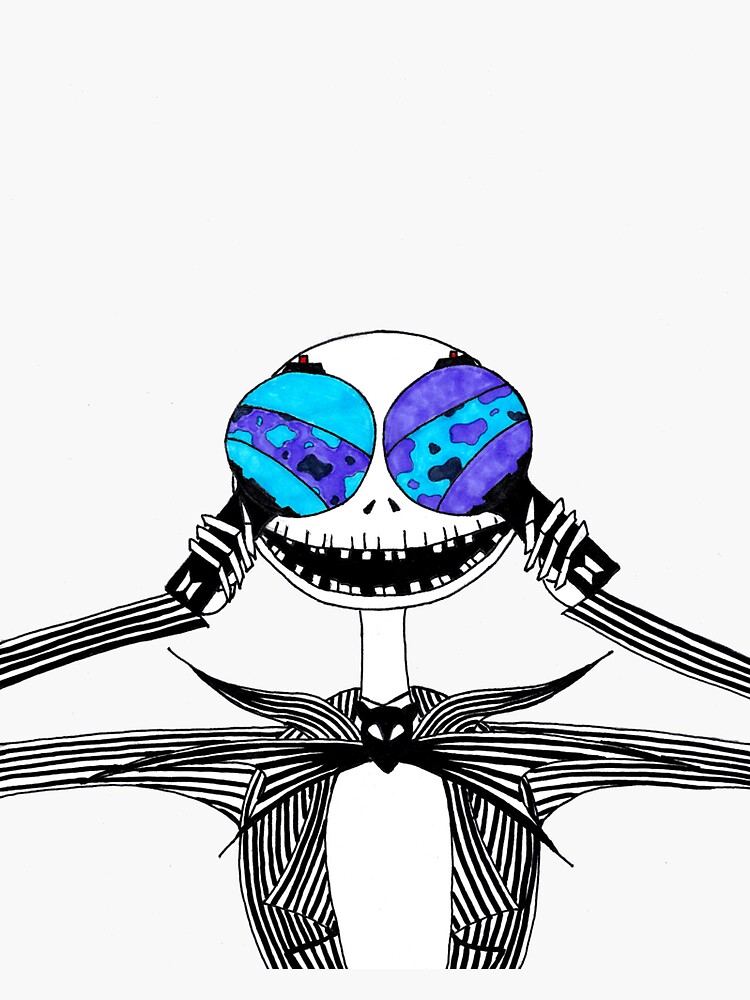 "BTS Army Jack Skellington" Sticker for Sale by hart-byharley | Redbubble