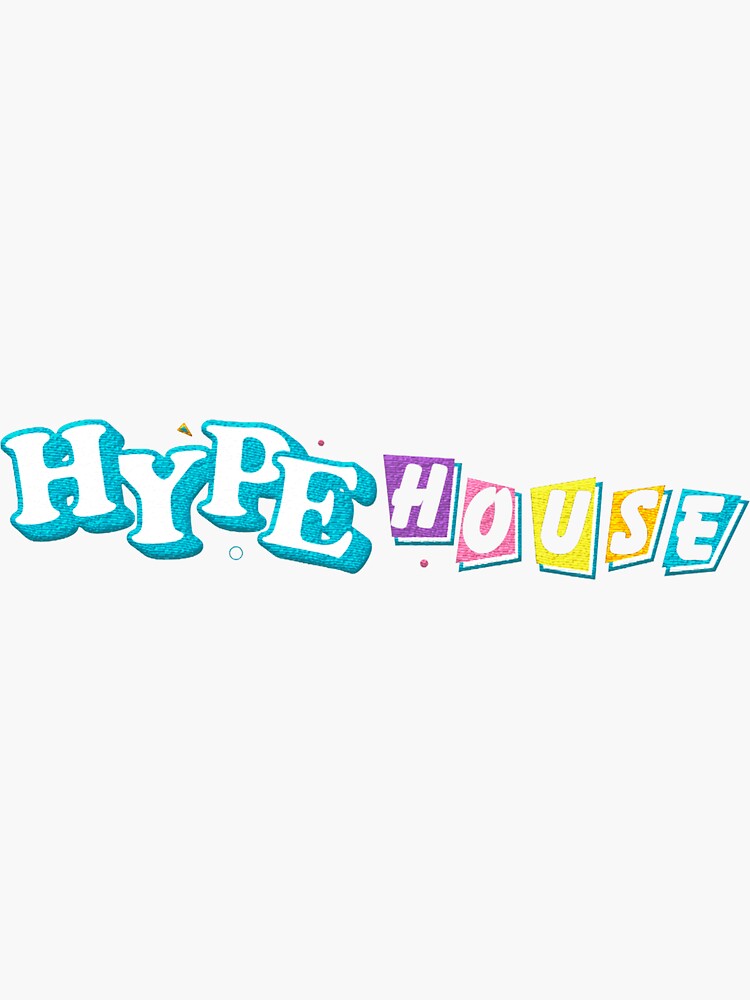 "The Hype House" Sticker by tikitak94 | Redbubble