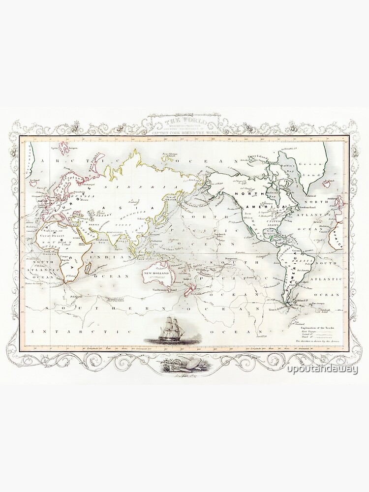 "Map by Captain Cook" Poster for Sale by upoutandaway | Redbubble