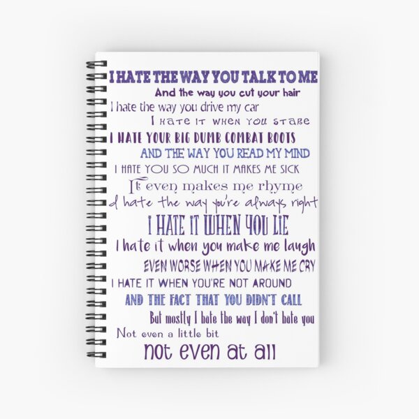 10 Things I Hate About You Spiral Notebooks | Redbubble