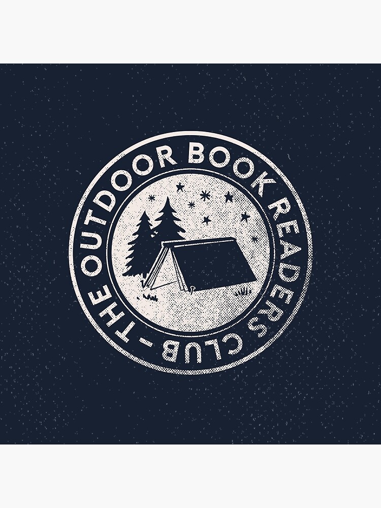 "Outdoor Book Readers Club logo" Pin for Sale by cabinsupplyco | Redbubble