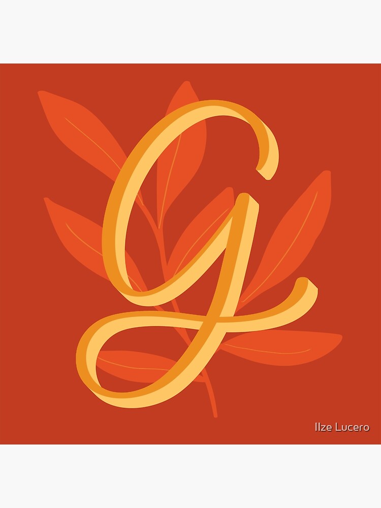 "G- creative monogram scripted lettering of letter g" Poster for Sale ...