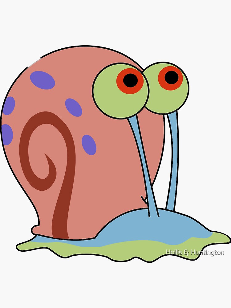 "Gary The Snail" Sticker for Sale by abigailclairej | Redbubble