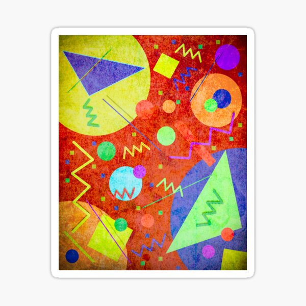 "Memphis #119" Sticker by rontrickett | Redbubble