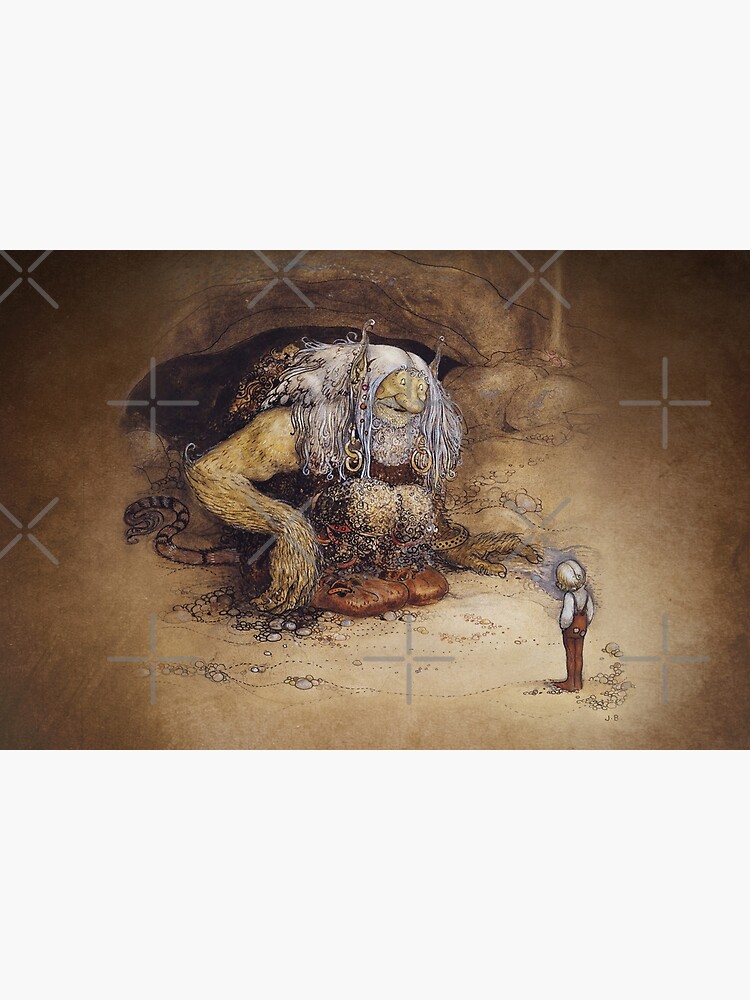 "John Bauer 1912 Der Junge, der nie Angst hatte Norwegische Trolle ...
