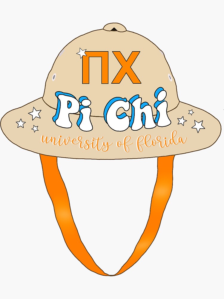 "Pi Chi Hat University of Florida" Sticker by hunterjackie | Redbubble