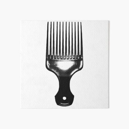 Afro Pick Wall Art | Redbubble