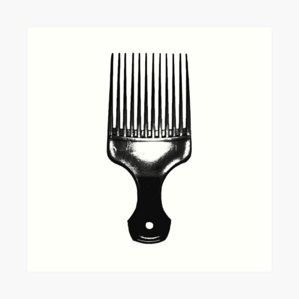 Afro Pick Art Prints | Redbubble