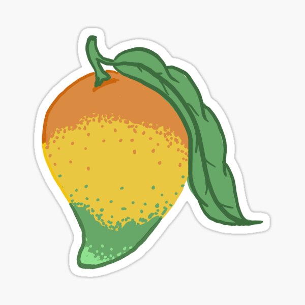 "Cute Dot Mango" Sticker by roseliliana | Redbubble