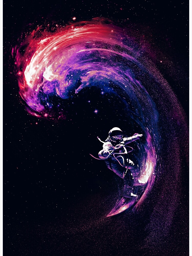 "Space Surfing II" Poster for Sale by nicebleed | Redbubble