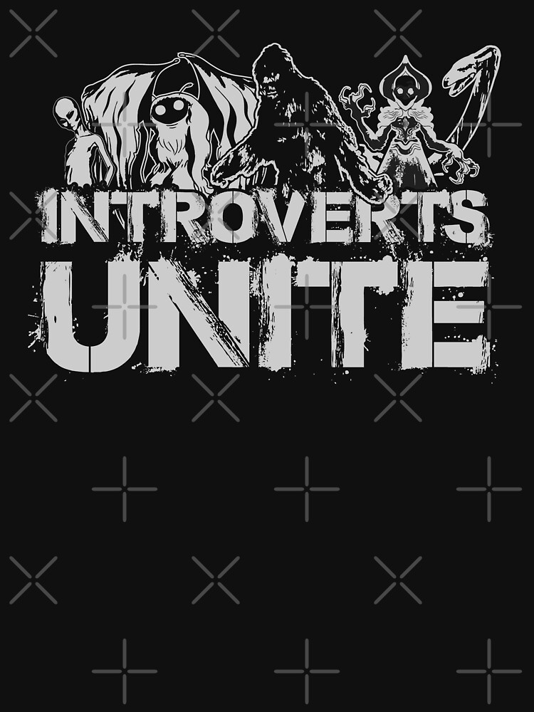 "Introverts Unite - Funny Introverted Bigfoot, Mothman, Alien ...