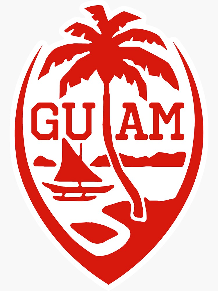 "Guam Seal Sticker" Sticker for Sale by TheLocalFabric | Redbubble