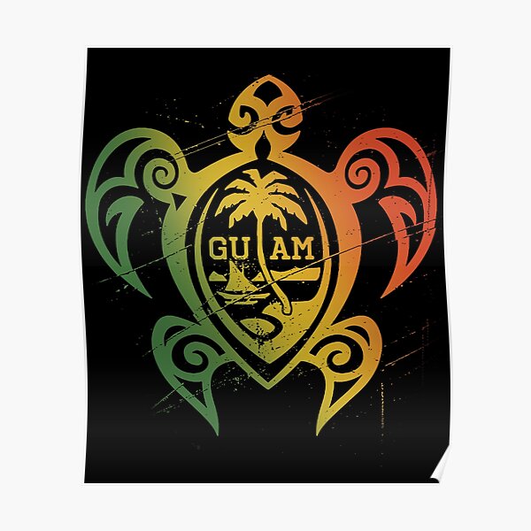 "Guam Island Turtle" Poster for Sale by TheLocalFabric | Redbubble