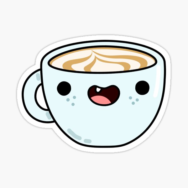 "Kawaii Cappuccino" Sticker by kawaiilife | Redbubble