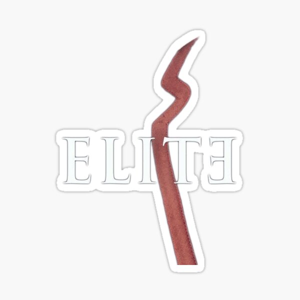 "Elite ® Merchandise Tie" Sticker by Halla-Merch | Redbubble