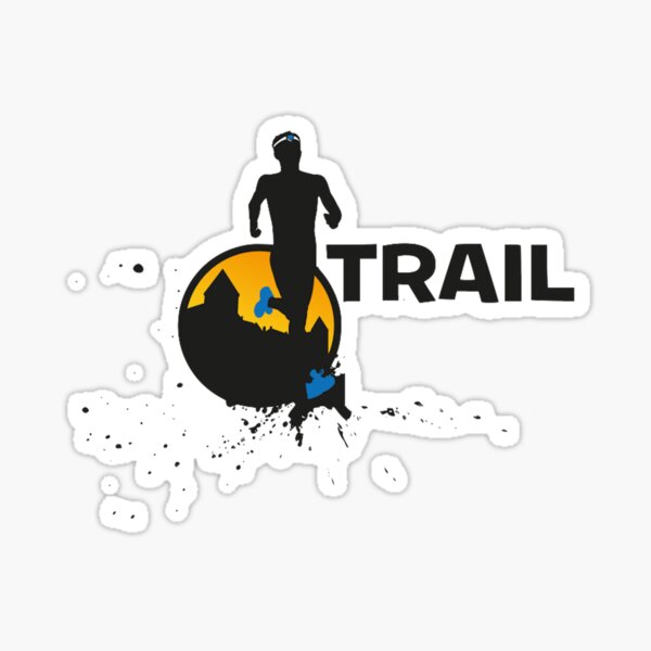"trail running" Sticker by COCOMOUNTAIN | Redbubble