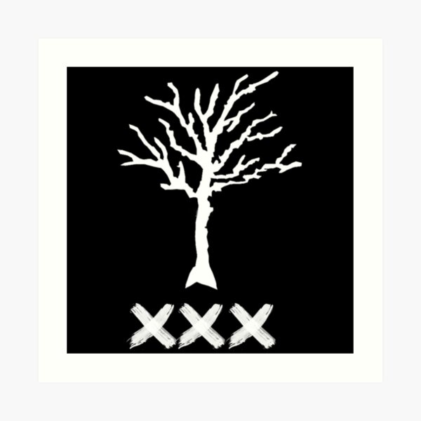 "XXXTentacion Tree" Art Print for Sale by FmlRedbub | Redbubble