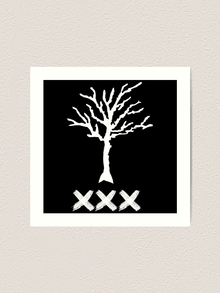 "XXXTentacion Tree" Art Print for Sale by FmlRedbub | Redbubble