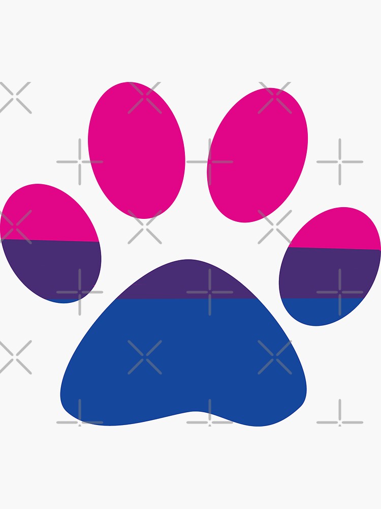 "Bi Pride Paw" Sticker for Sale by PostQuiet | Redbubble