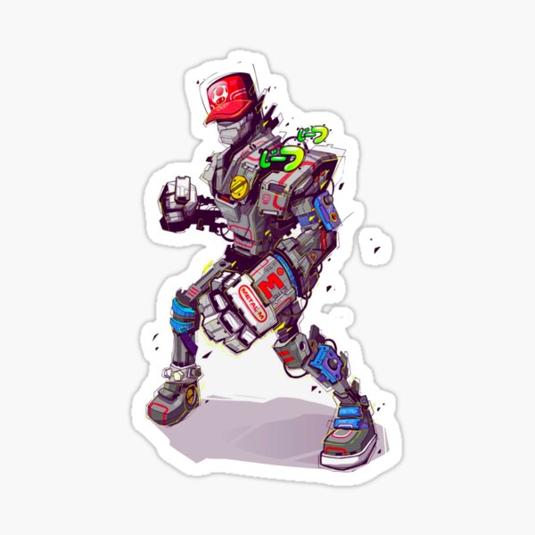 "ROBOT & ANIME" Sticker for Sale by widealfonso | Redbubble