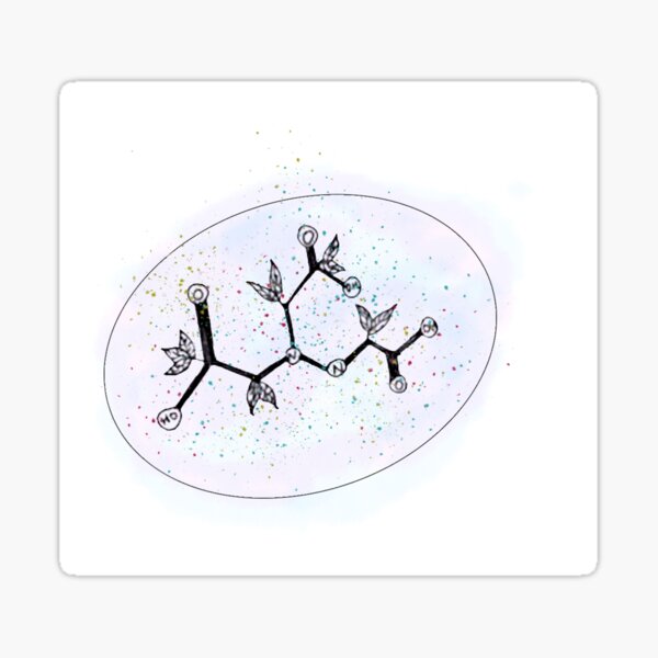 "Floral EDTA" Sticker for Sale by EDTA-but-sad | Redbubble