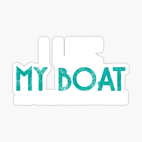 "Boating Boat Captain" Sticker for Sale by 4tomic | Redbubble