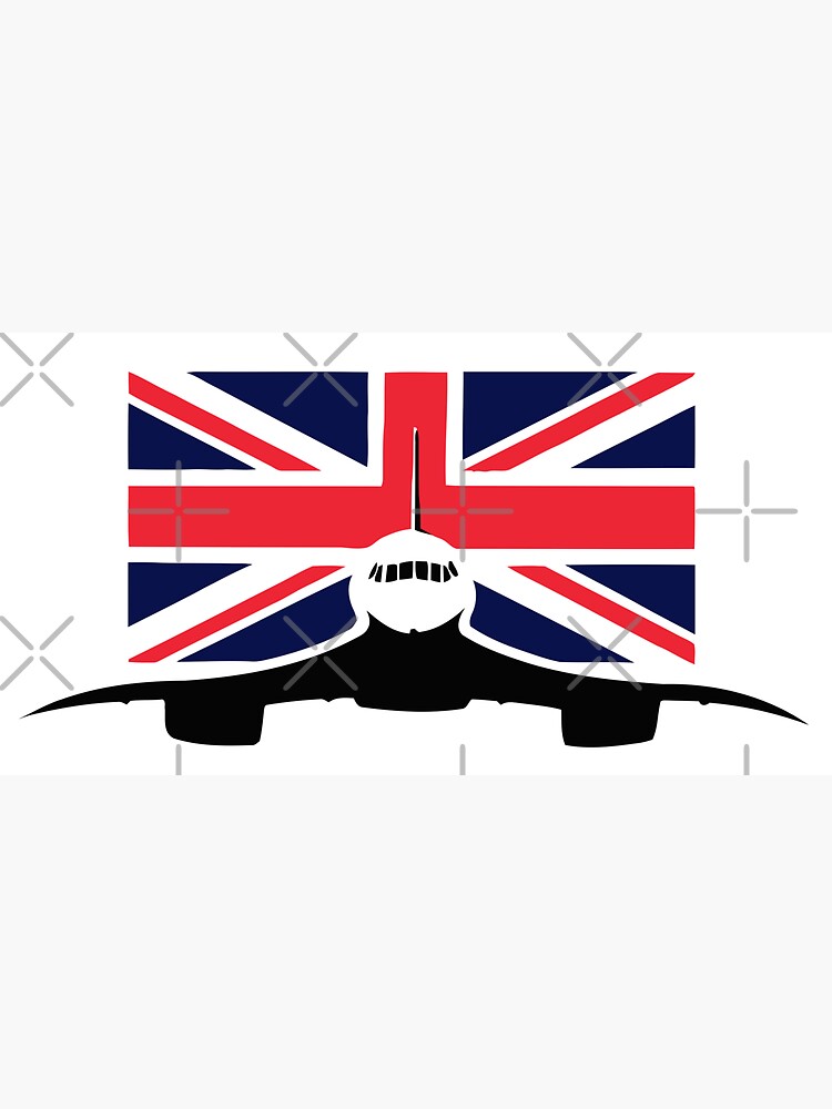 "Concorde Union Flag" Sticker for Sale by Speedbirddesign | Redbubble