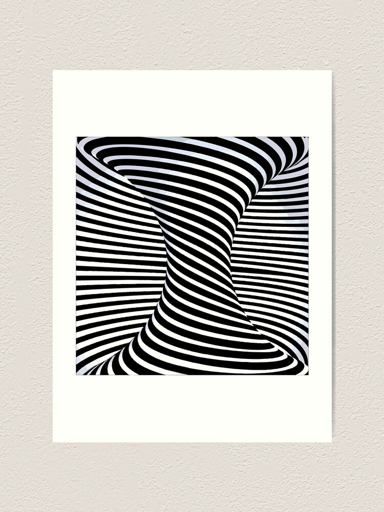 "op-art vortex illusion" Art Print for Sale by silvercordchop | Redbubble