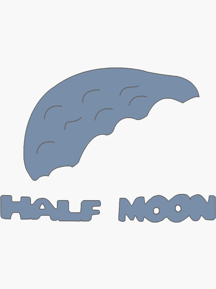 "Half Moon" Sticker for Sale by DjAloe | Redbubble