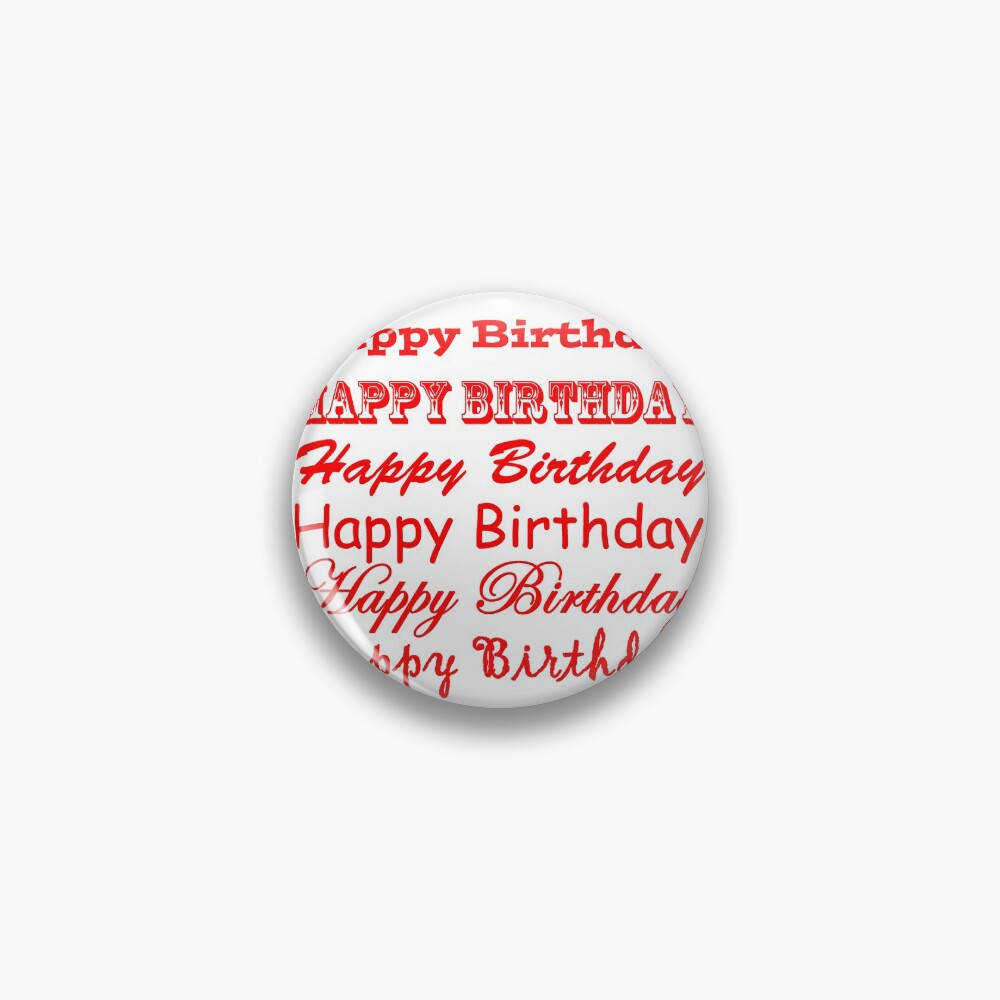 "Happy Birthday text - Red" Sticker for Sale by STHogan | Redbubble