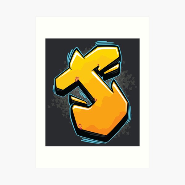 "Graffiti Letter J" Art Print for Sale by NameGraffiti | Redbubble