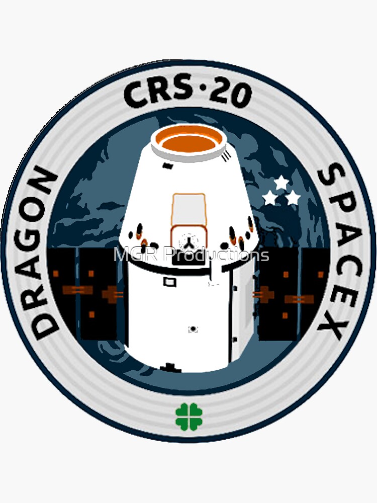 "CRS 20 Mission Logo" Sticker by Quatrosales | Redbubble