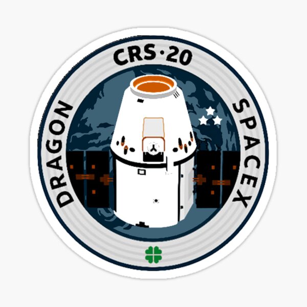 "CRS 20 Mission Logo" Sticker by Quatrosales | Redbubble