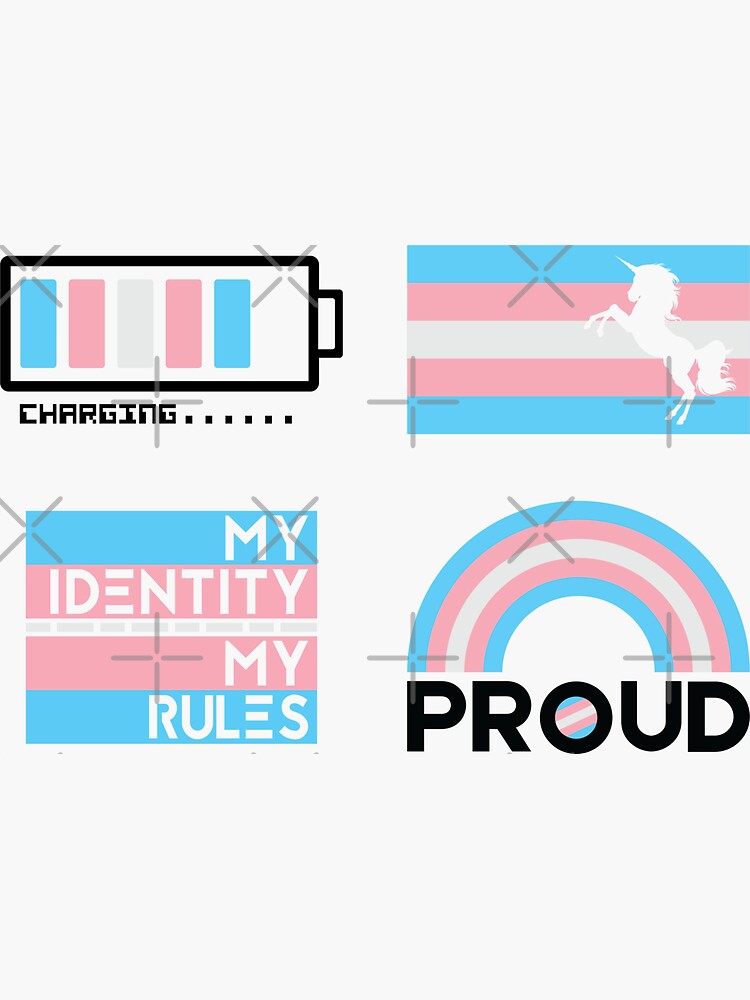 "Trans [sticker pack]" Sticker for Sale by lazarusheart | Redbubble