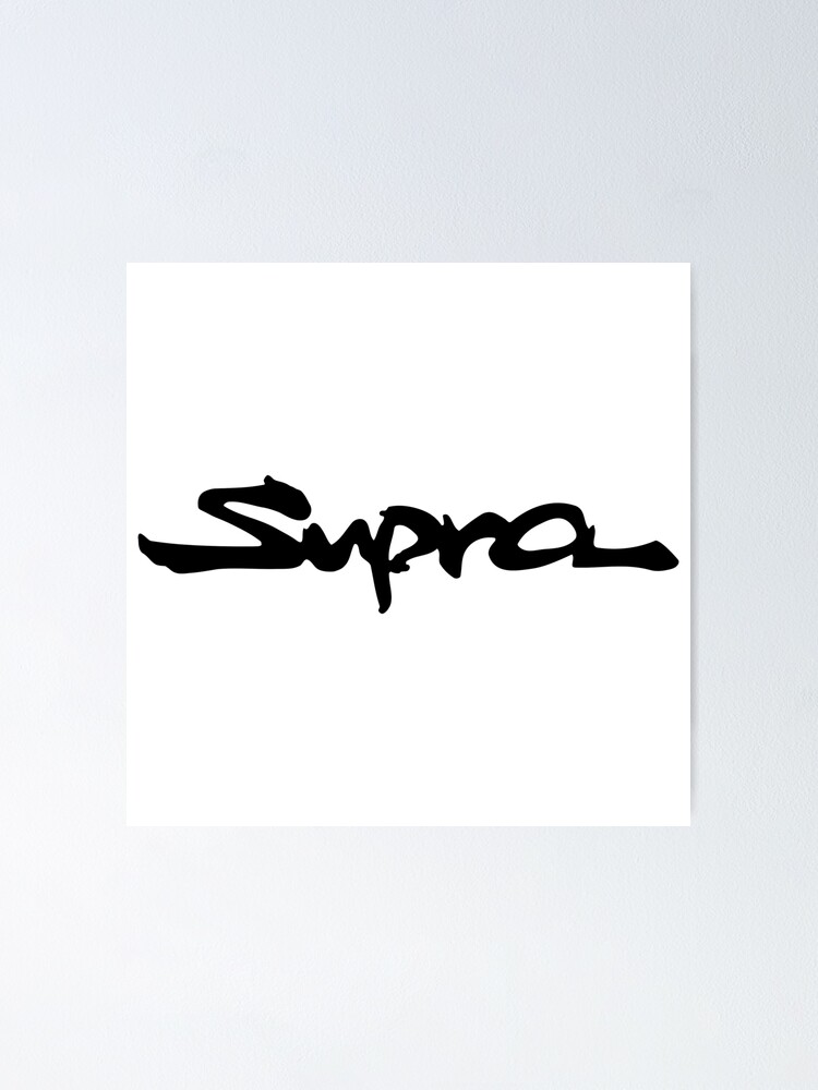 "Toyota Supra logo" Poster by JeffReding | Redbubble