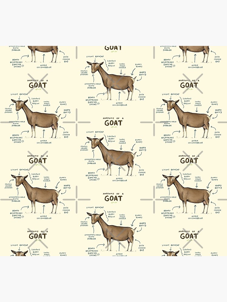Anatomy of a Goat Socks sold by Elizabeth Walker | SKU 24171435 ...