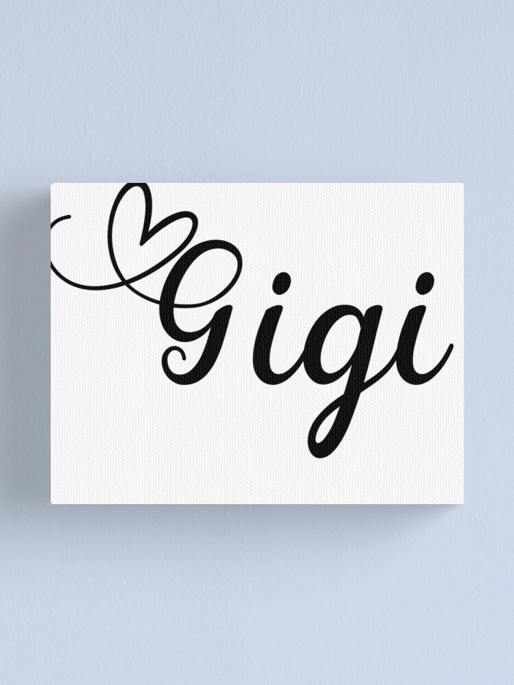 "Gigi Personalized Girl Name - Custom Name" Canvas Print for Sale by ...